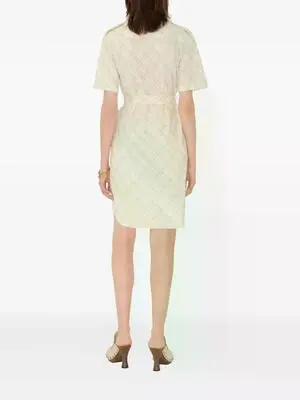 Burberry Check-print Cotton Shirt Dress