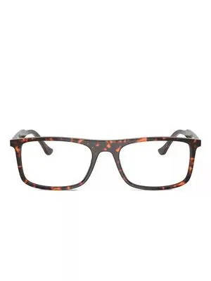 Ray-ban Tortoiseshell Square Eyeglasses - Red