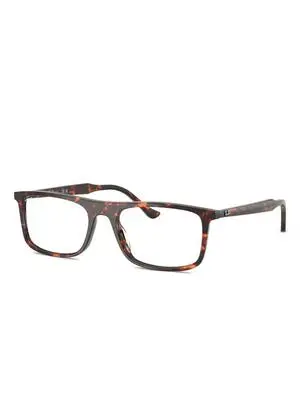 Ray-ban Tortoiseshell Square Eyeglasses - Red