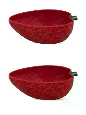 BORDALLO PINHEIRO Large Strawberries Bowl - Red