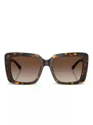 JIMMY CHOO Tortoiseshell Oversized Sunglasses - Brown