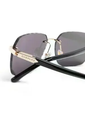 Chopard Logo-engraved Square-frame Sunglasses