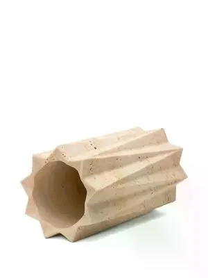 EDITIONS MILANO Fold Fluted Stone Vase