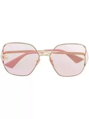 Gucci Square-frame Sunglasses - Pink