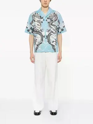 Amiri Graphic-print Cotton Shirt - Multicolour