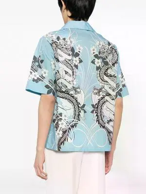 Amiri Graphic-print Cotton Shirt - Multicolour