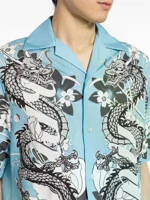 Amiri Graphic-print Cotton Shirt - Multicolour