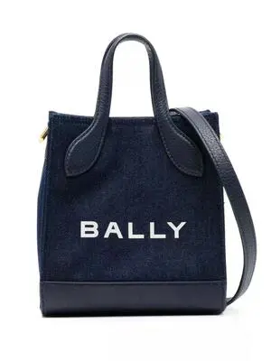 Bally Logo-print Denim Tote Bag