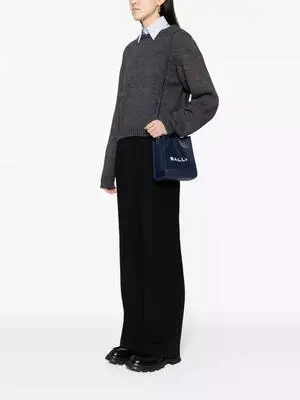 Bally Logo-print Denim Tote Bag