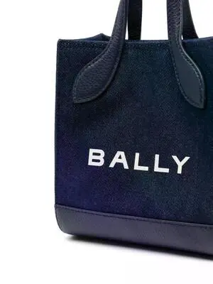 Bally Logo-print Denim Tote Bag