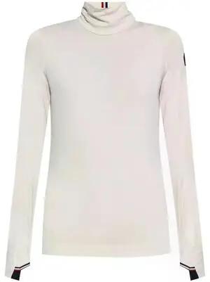 Moncler Logo-appliqué Sweater - Neutrals