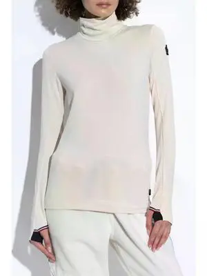 Moncler Logo-appliqué Sweater - Neutrals