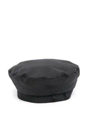 KIMHEKIM Striped Beret Hat - Grey