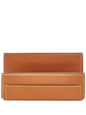 Ralph Lauren Brennan Leather Letter Rack Saddle - Brown