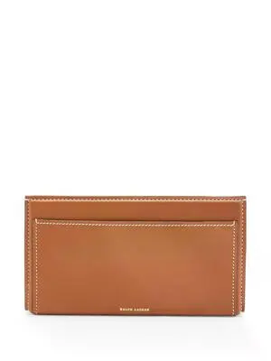 Ralph Lauren Brennan Leather Letter Rack Saddle