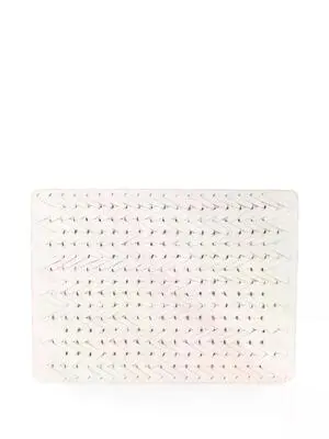 Ralph Lauren Adrienne Woven Leather Box