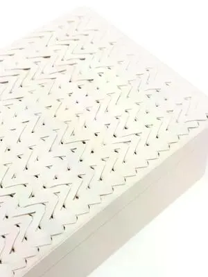 Ralph Lauren Adrienne Woven Leather Box