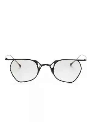 RIGARDS X The Viridi Anne Geometric-frame Sunglasses - Black