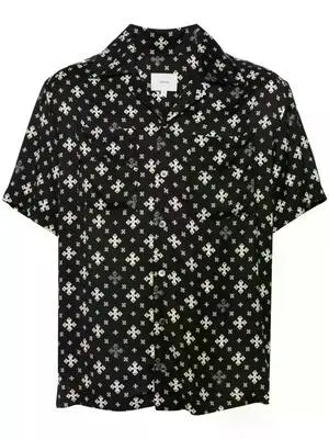 Rhude Bandana-print Rayon Shirt - Black