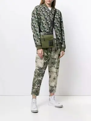 PORTS V Abstract-print Bomber Jacket