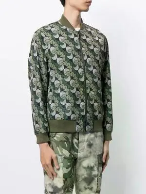 PORTS V Abstract-print Bomber Jacket