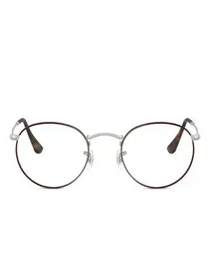 Ray-ban Round-frame Glasses - Silver