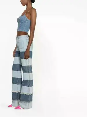 Andersson Bell Mahina Patchwork-stripe Jeans
