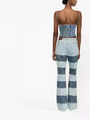 Andersson Bell Mahina Patchwork-stripe Jeans
