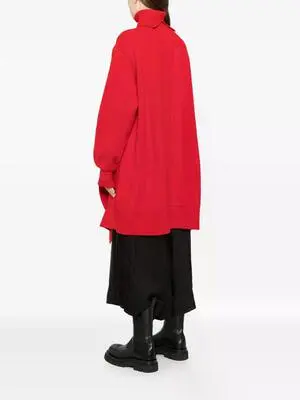 Yohji Yamamoto Roll-neck Asymmetric Jumper
