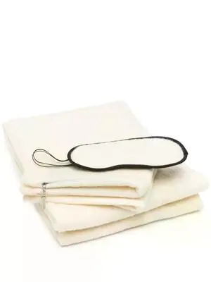 Ralph Lauren Cable-knit Cashmere Blanket Travel Set - Neutrals