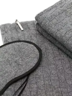 Ralph Lauren Cable-knit Cashmere Blanket Travel Set