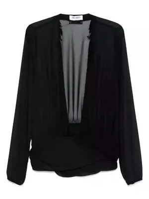 Attico V-neck Fringed Blouse
