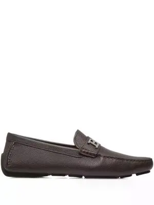 Bally Contrast Stitching Loafers
