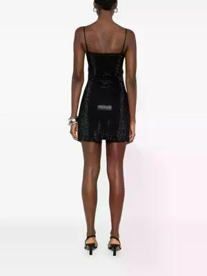 Alexander Wang Crystal-embellished Mini Dress - Black
