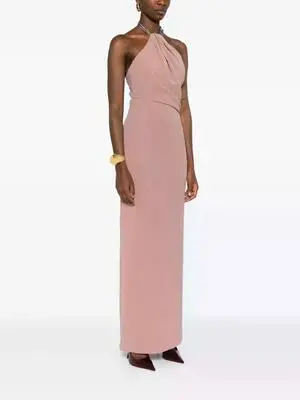 Solace London Riva Maxi Dress - Brown