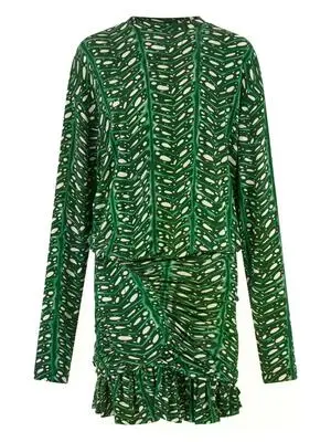Women's Green Print