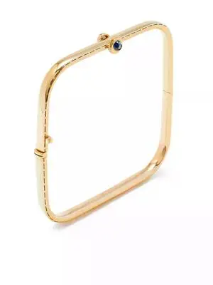 Yvonne Léon 9k Yellow Diamond And Sapphire Bracelet - Gold