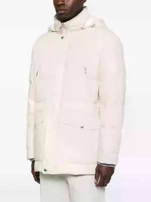 Brunello Cucinelli Hooded Puffer Jacket - Neutrals