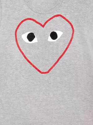 Play Comme Des Garcon Heart-print T-shirt