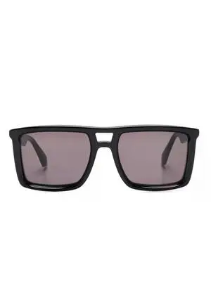 Off-White Logo-plaque Sunglasses - Black