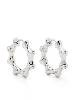Eddie Borgo Bambu Hoop Earrings - Silver