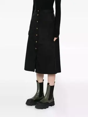 Moncler Button-up Midi Skirt