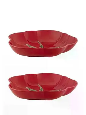 BORDALLO PINHEIRO Tomato Plates Set - Red