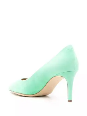 FERRAGAMO Ilary Suede Pumps - Green