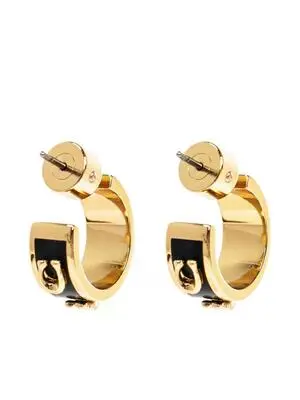 COACH Enamel Hoop Earrings