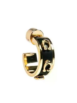 COACH Enamel Hoop Earrings
