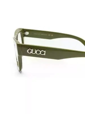 Gucci Square-frame Glasses - Green