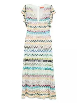 Missoni V-neck Midi Dress