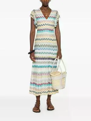 Missoni V-neck Midi Dress