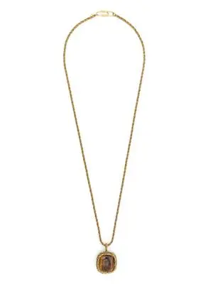 AURÉLIE BIDERMANN Miki Tiger Eye Necklace - Gold